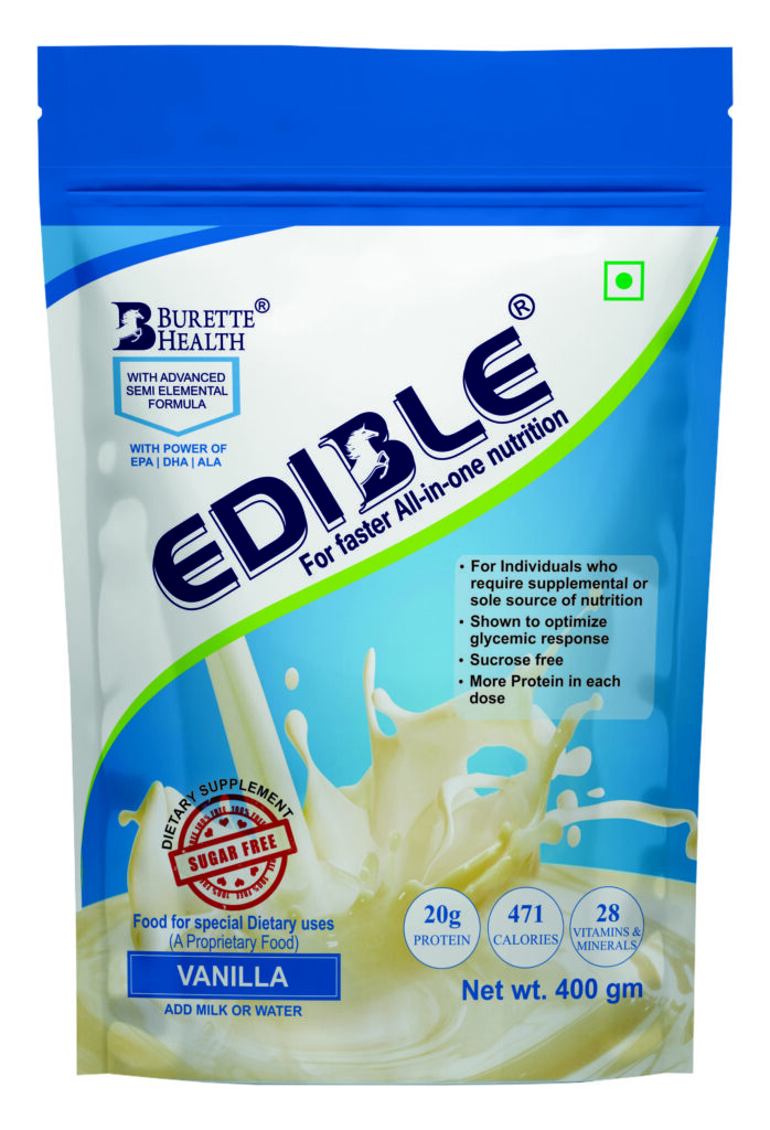 Edible®Vanilla protein powder safe in Diabetes care Buy 4 get 5 packs ...