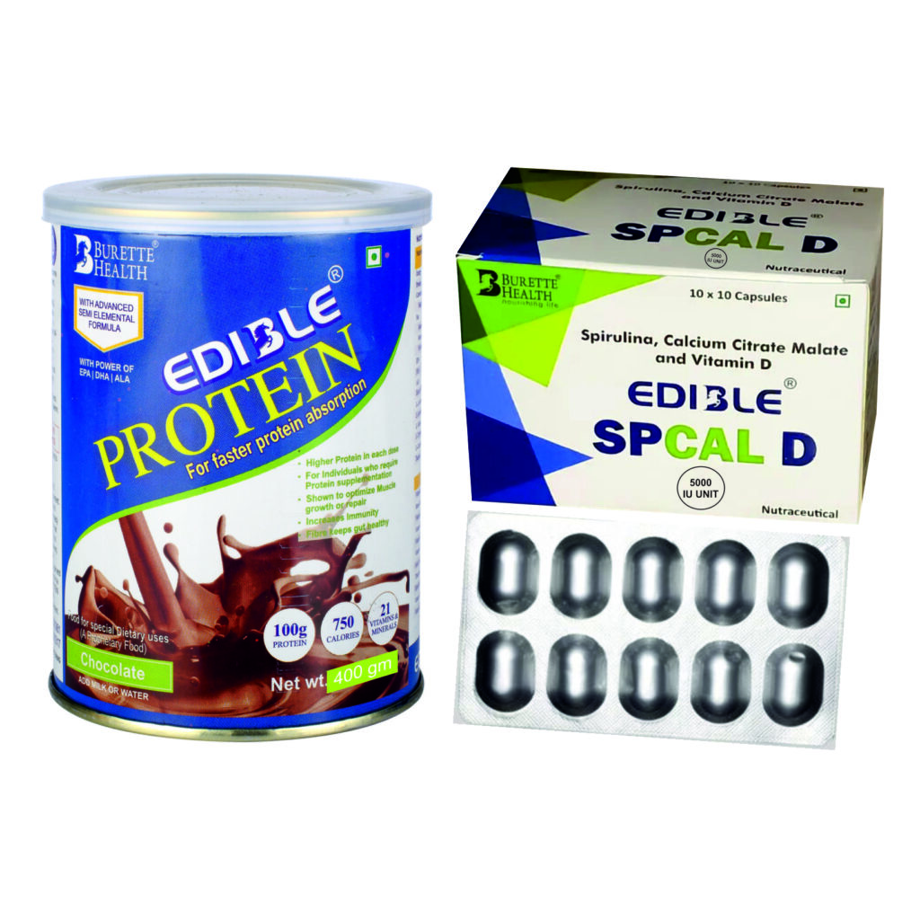 Edible® Protein 400 gm (Chocolate) (Avail Free delivery) - Burette Health